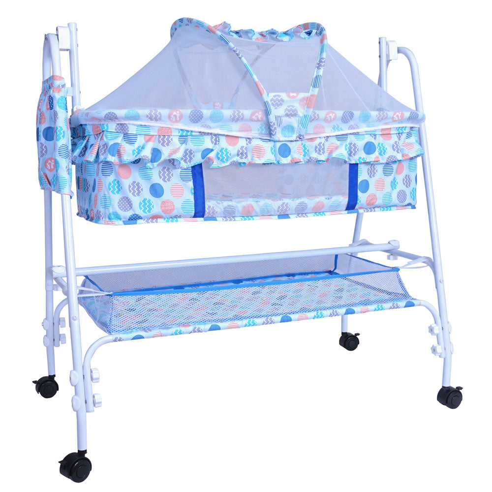 1st Step Baby Swing Bassinet Jhula with Removable Mosquito Net & Stora