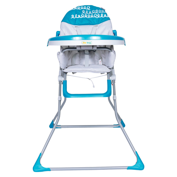 1st Step High Chair With 5 Point Safety Harness (Blue)